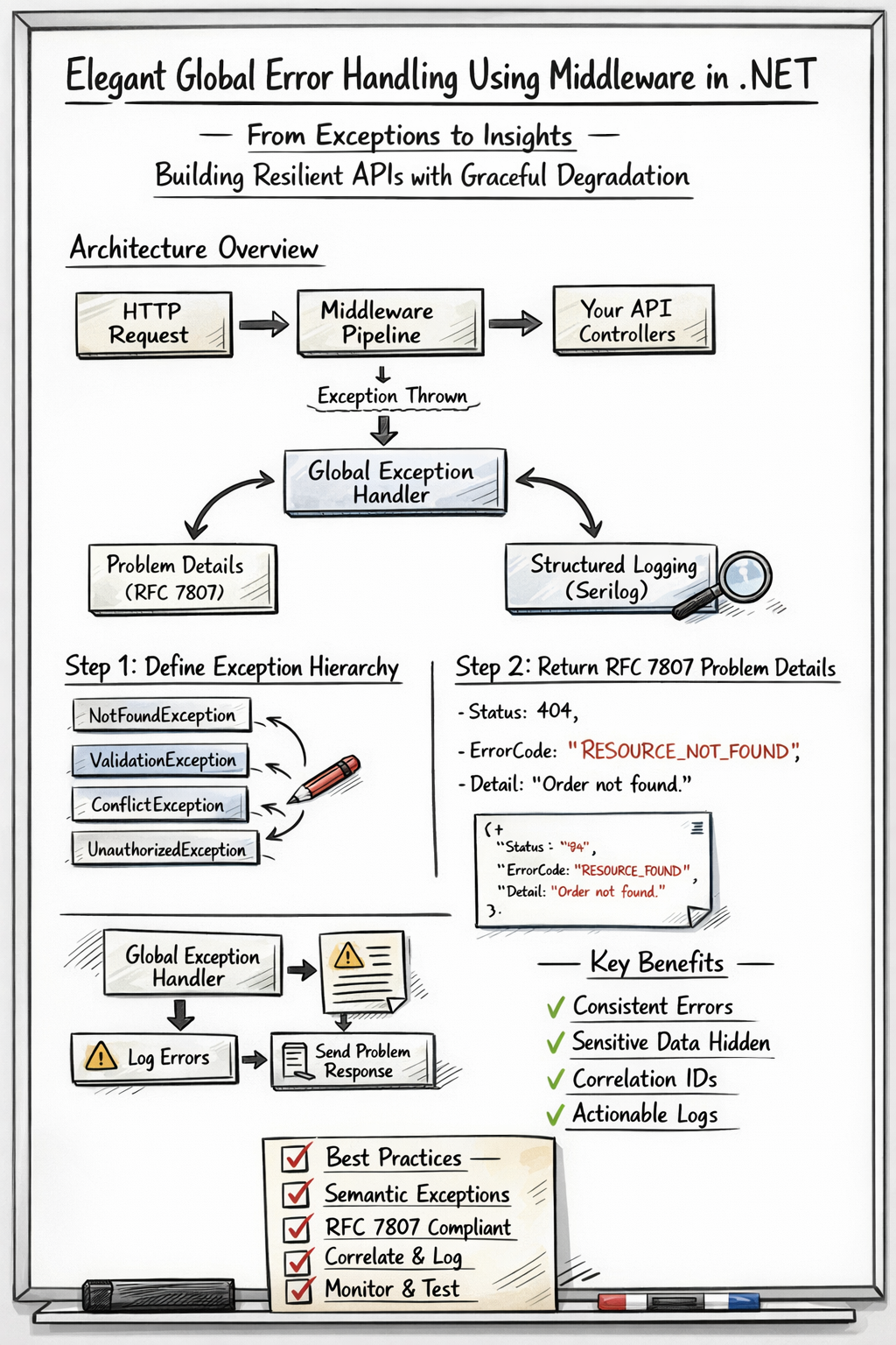 Elegant Global Error Handling Using Middleware In .NET | by Michael ...