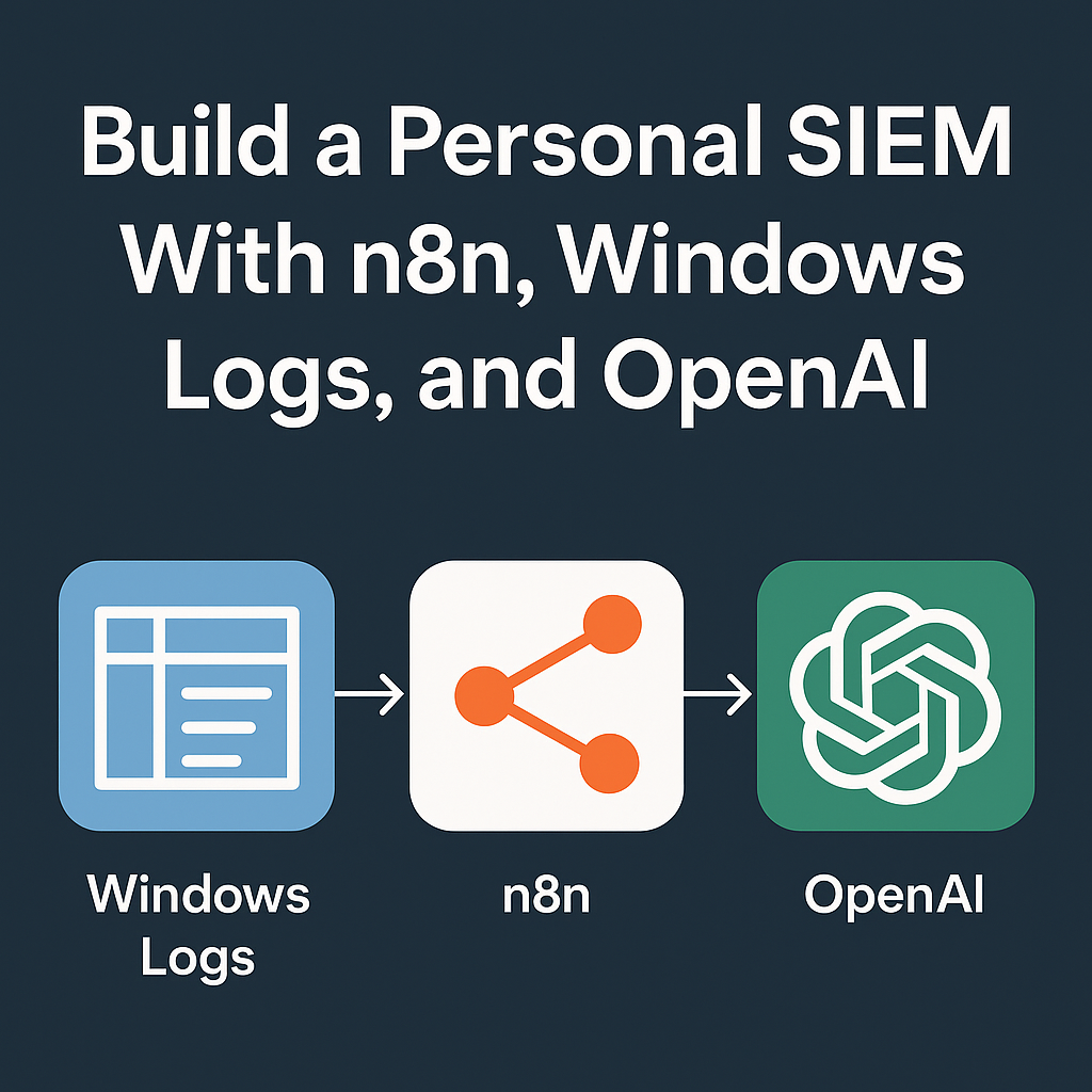Build a Personal SIEM With n8n, Windows Logs, and OpenAI | by Corey Jones | Medium