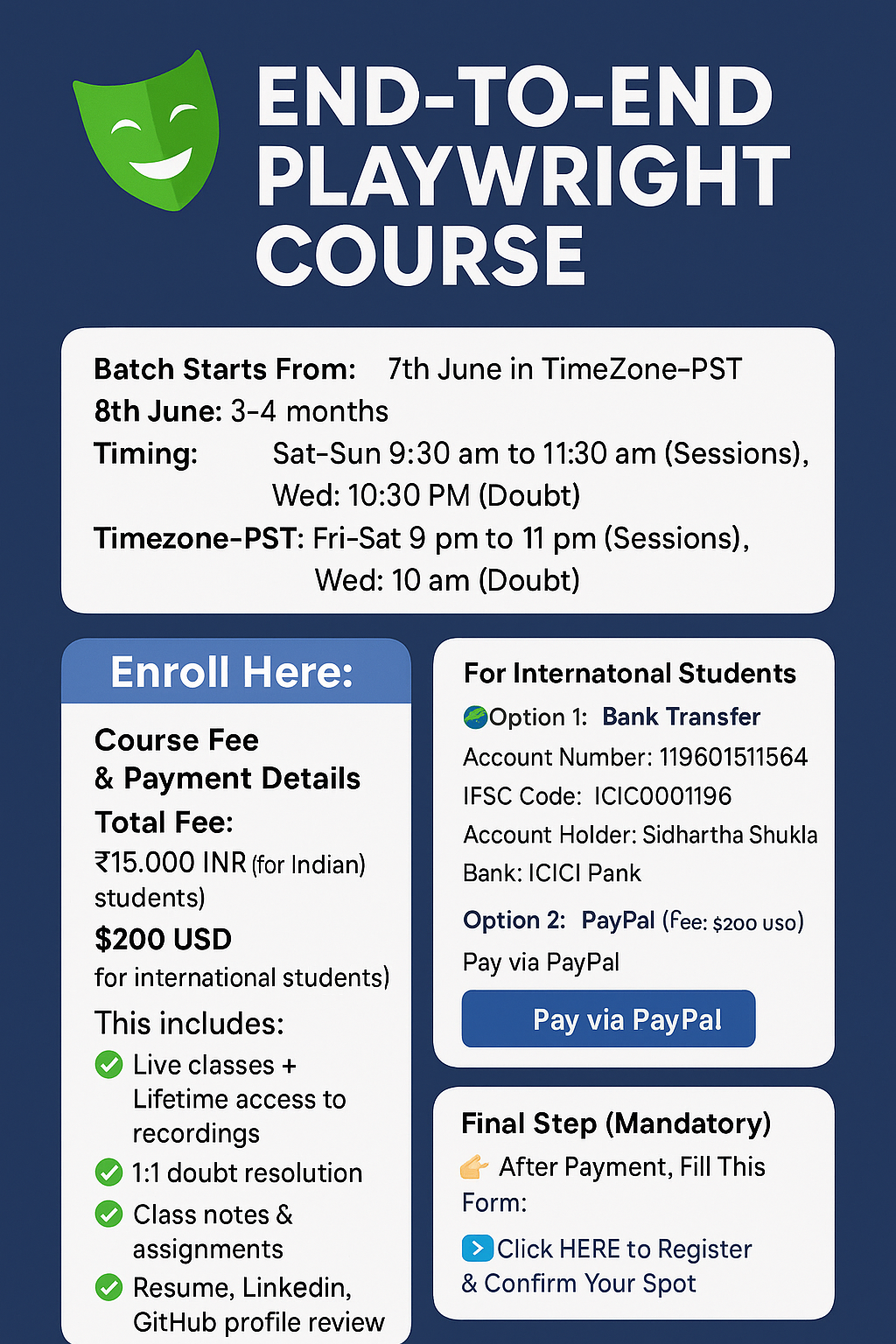 End-to-End Playwright Automation Live Course! | by Sidharth Shukla | Medium