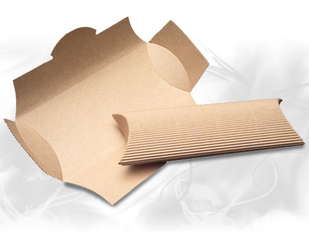 Custom Corrugated Pillow Packaging Boxes - Kwick Packaging - Medium