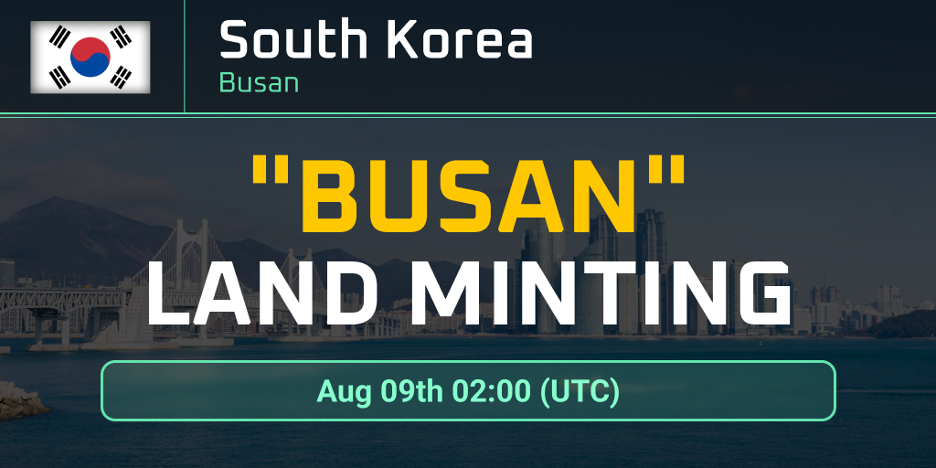 ️‍🔥[LIVE NOW] South Korea “Busan” Pre-sale Land Minting ️‍🔥 - DeNations - Medium