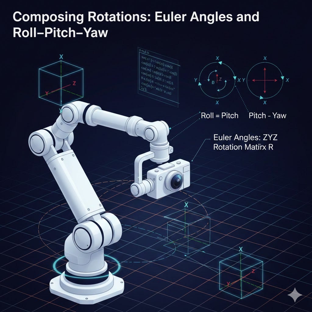 Part III — Composing Rotations: Euler Angles and Roll–Pitch–Yaw | by ...