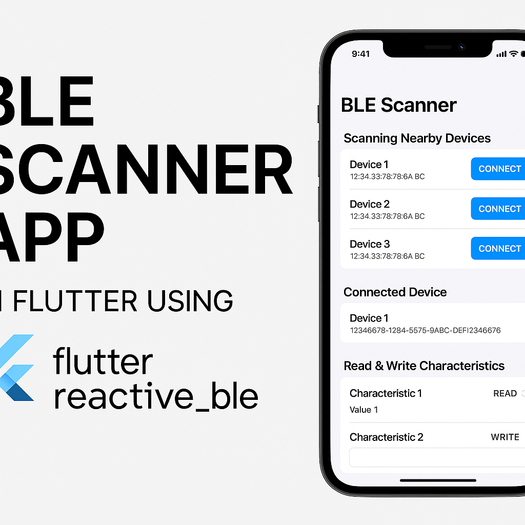 Build a BLE Scanner App in Flutter(Android & IOS) Using flutter_reactive_ble | by vignesh s | Medium