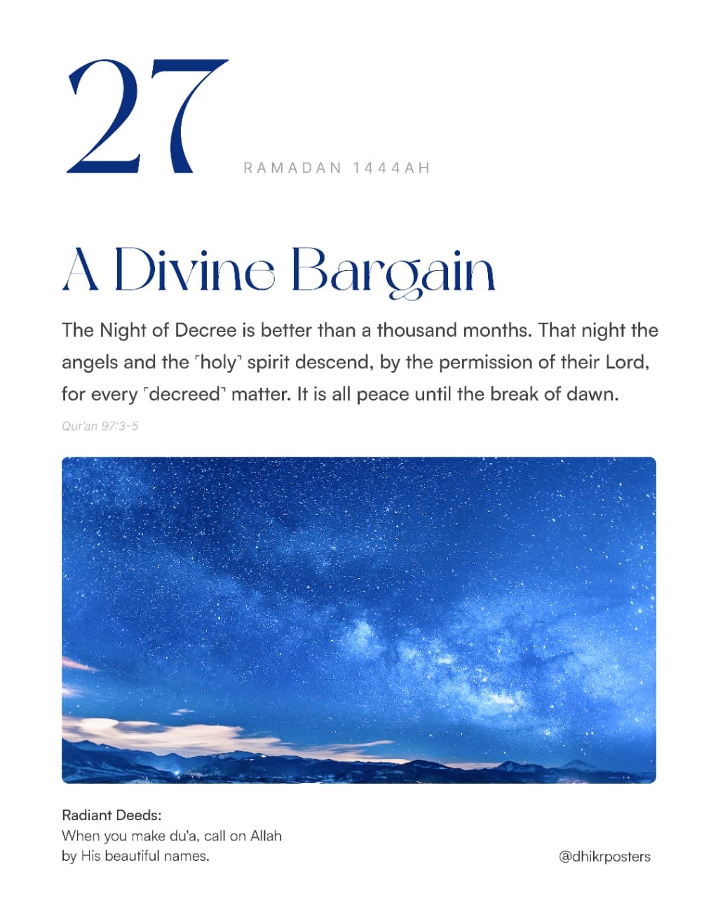 Ramadan 3–2–1: Day Twenty-Seven — The Signs of Laylatul Qadr | by Dhun ...