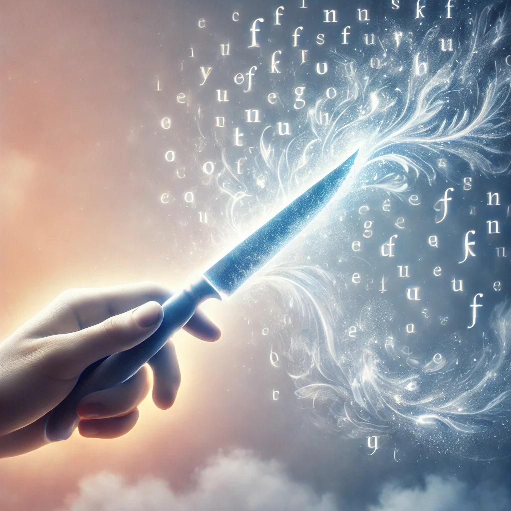 Wise Words. Words are knives, throwing them to the… | by Pawz Arts ...