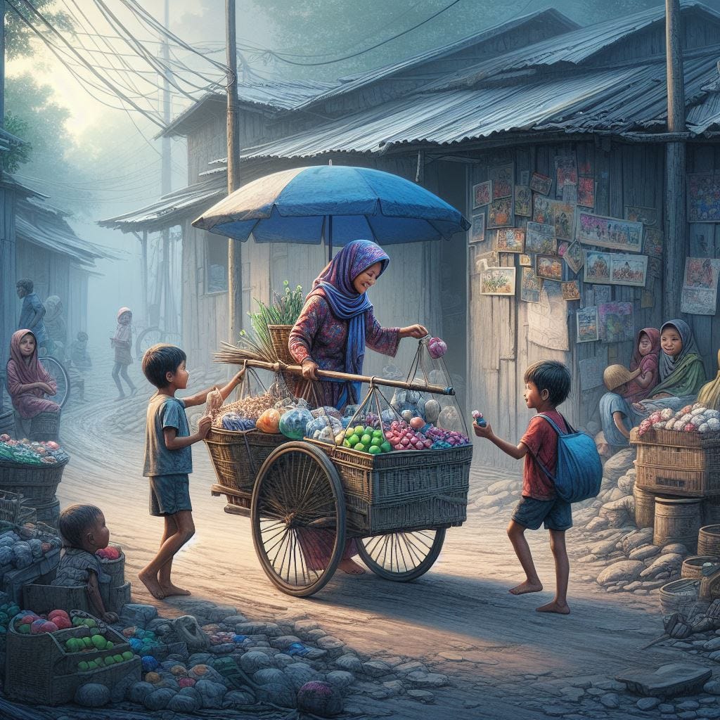 THE RESILIENCE OF A MOTHER. In the heart of a struggling community ...