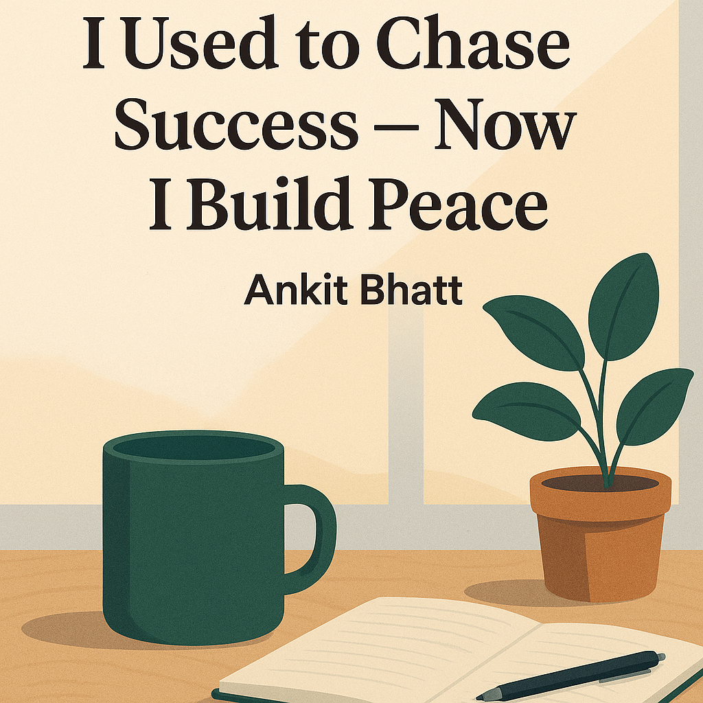 I Used to Chase Success — Now I Build Peace | by Ankit Bhatt | Medium