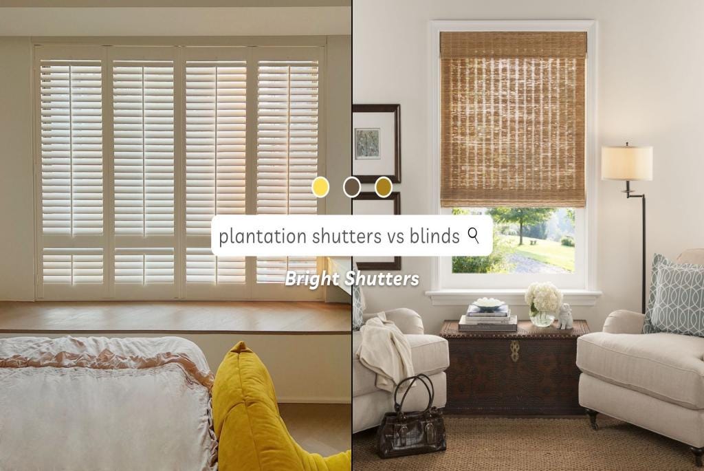 What’s the Difference Between Plantation Shutters and Blinds? | by Bright Shutters | Medium