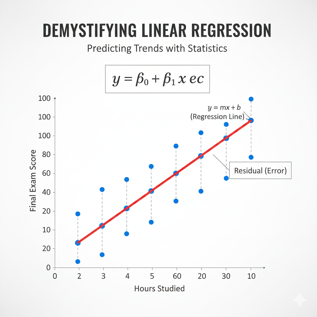 Demystifying Linear Regression: Predicting Trends with Statistics | by ...