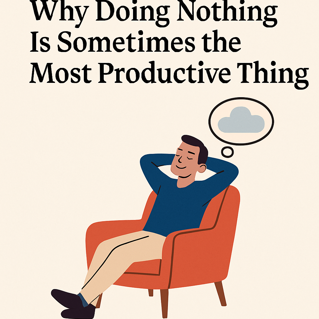 Why Doing Nothing Is Sometimes the Most Productive Thing | by Rehana ...