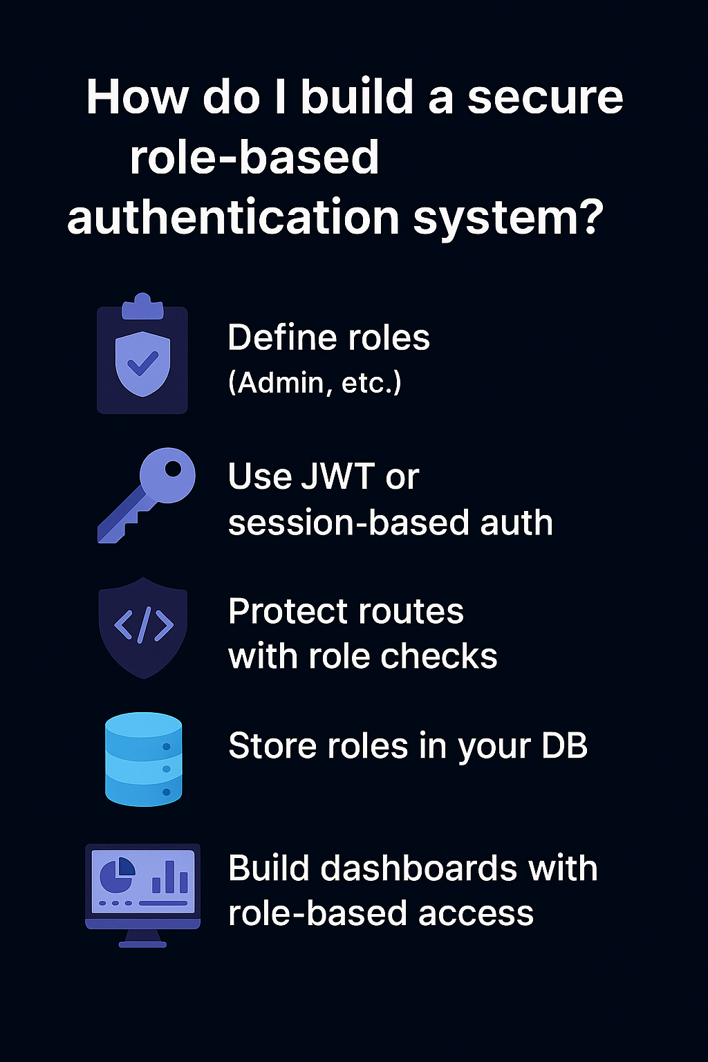 How to Build a Secure Role-Based Authentication System in 2025 - Solly Bombe - Medium