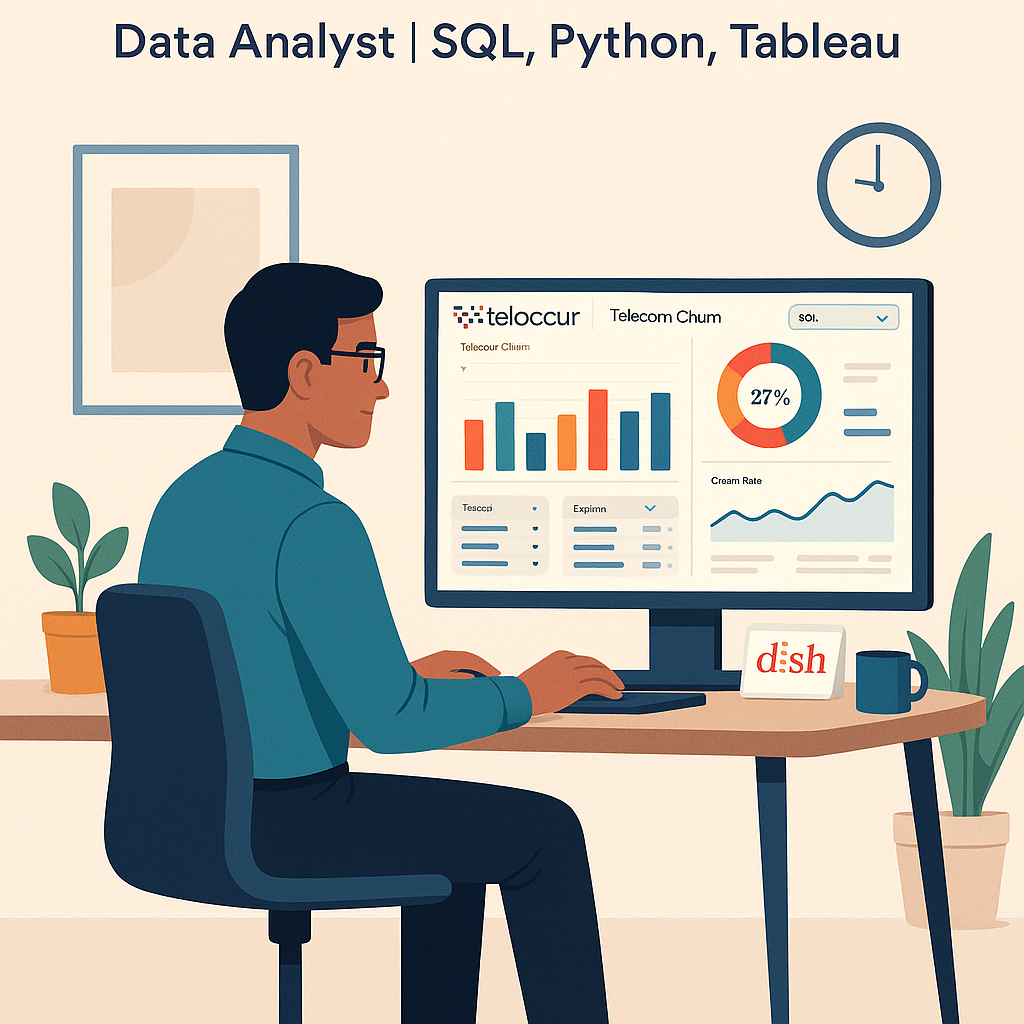 Exploring Telecom Churn: A Data Analyst’s Approach (with SQL & Tableau) | by Ajay Kumar ...