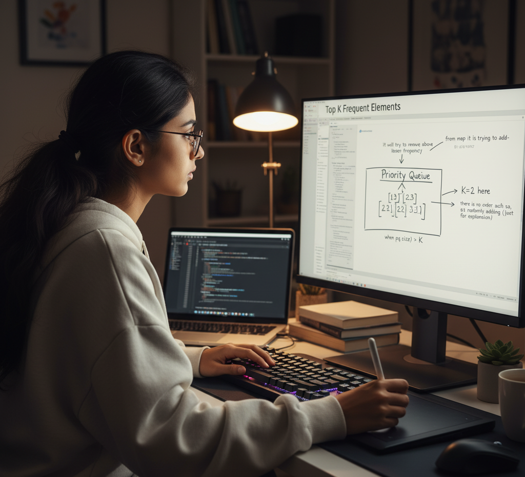 LeetCode 347: Top K Frequent Element (using Priority Queue) | by ...