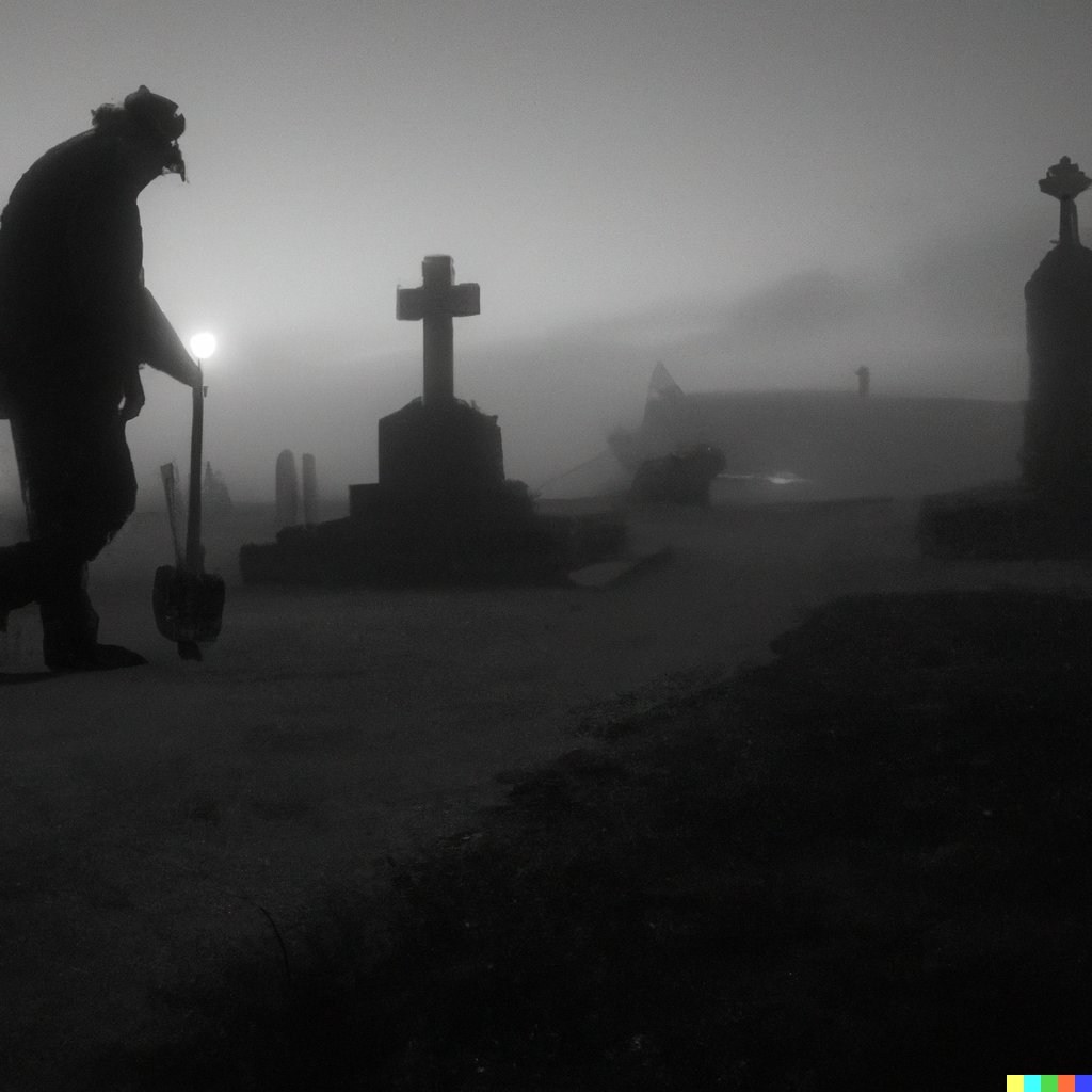 Cuento corto 44 — El sepulturero. Tengo mil amigos Que debo visitar ...