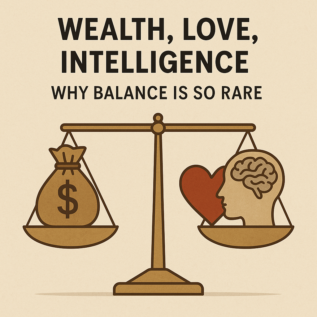 Wealth, Love, Intelligence - Why Balance Is So Rare ?🤔 | by sabari ...