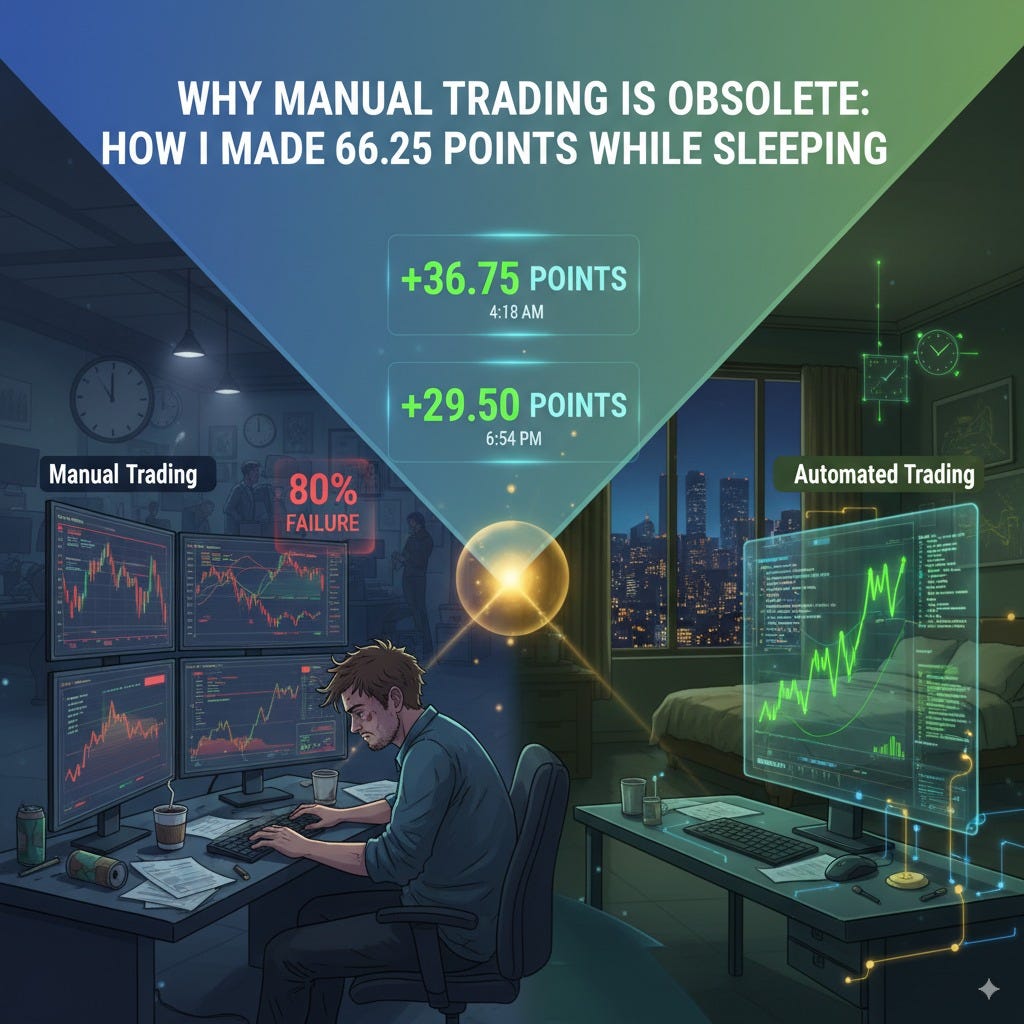 Why Manual Trading Is Obsolete: How I Made 66.25 Points While Sleeping ...