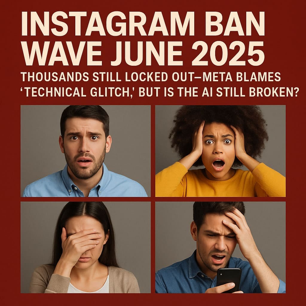 Instagram Ban Wave June 2025, Part 2: Thousands Still Locked Out — Meta ...
