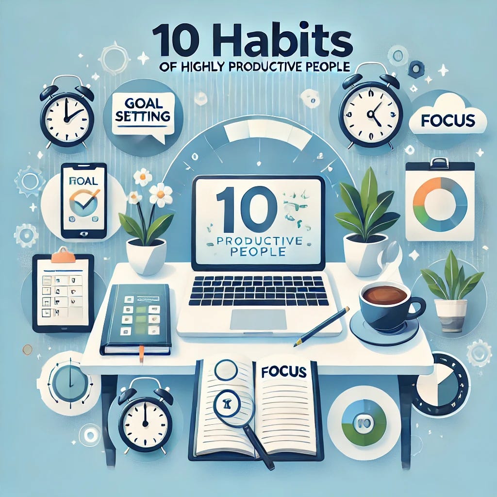 10 Habits of Highly Productive People | by aneesh kumar | Write A ...