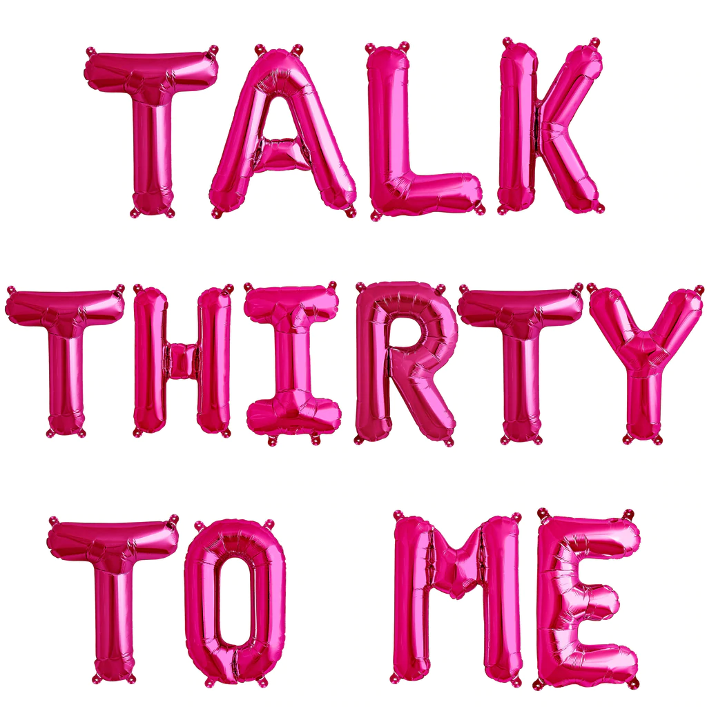 Talk Thirty To Me Balloon Set - Eighty80 Ltd - Medium