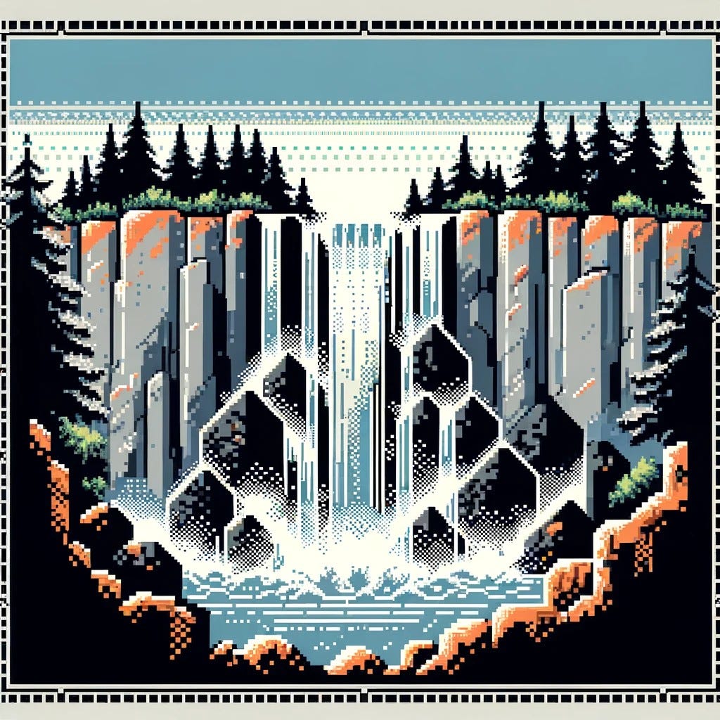 Whispering Cascade - The Technomage - Medium