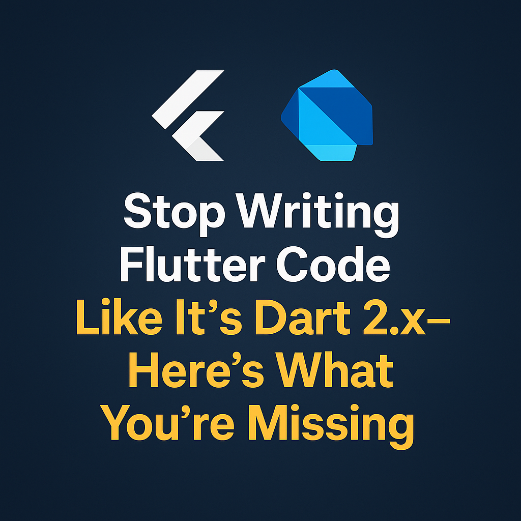 Stop Writing Flutter Code Like It’s Dart 2.x (Modern Dart Patterns You’re Missing) | by Simra ...