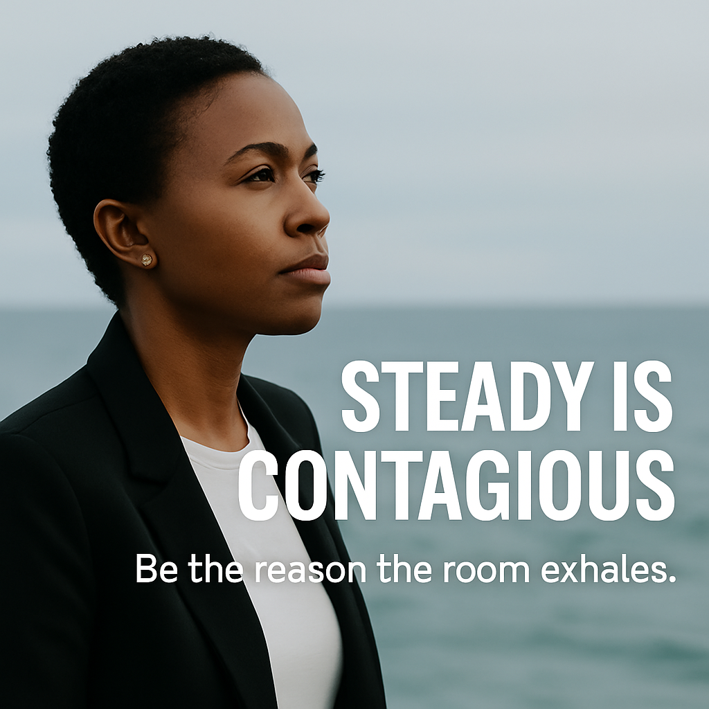 Steady Is Contagious. Be the reason the room exhales. | by Jill ...