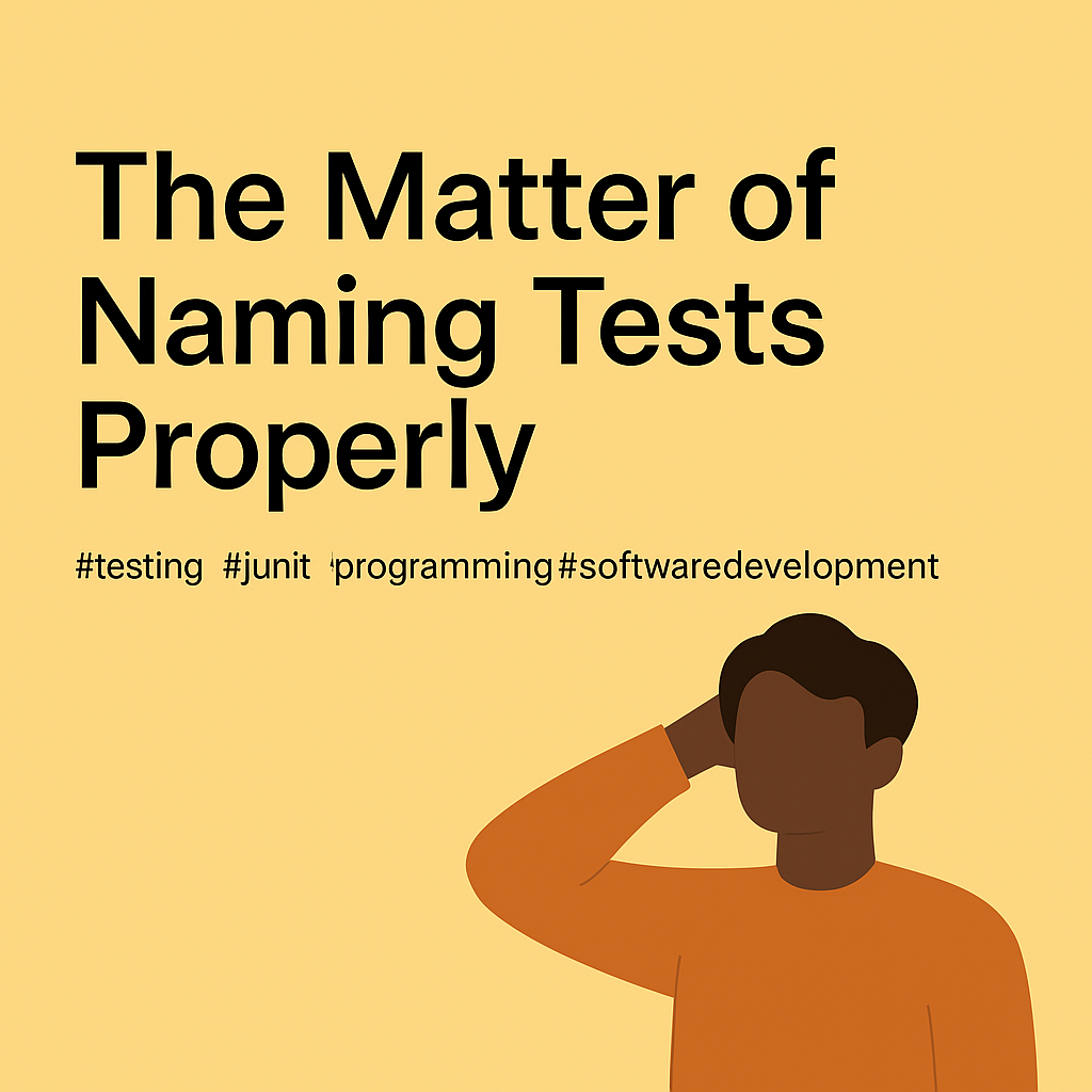 The Matter of Naming Tests Properly | by Lucas Ribeiro | Mar, 2025 | Medium