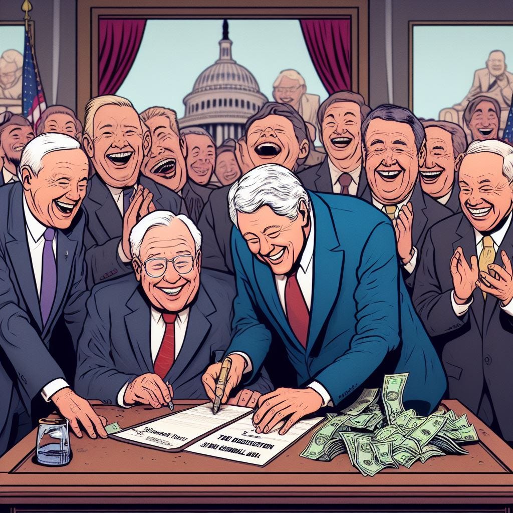 Letting Bankers Screw You Is a Beloved Bipartisan Pastime | by Jared A ...