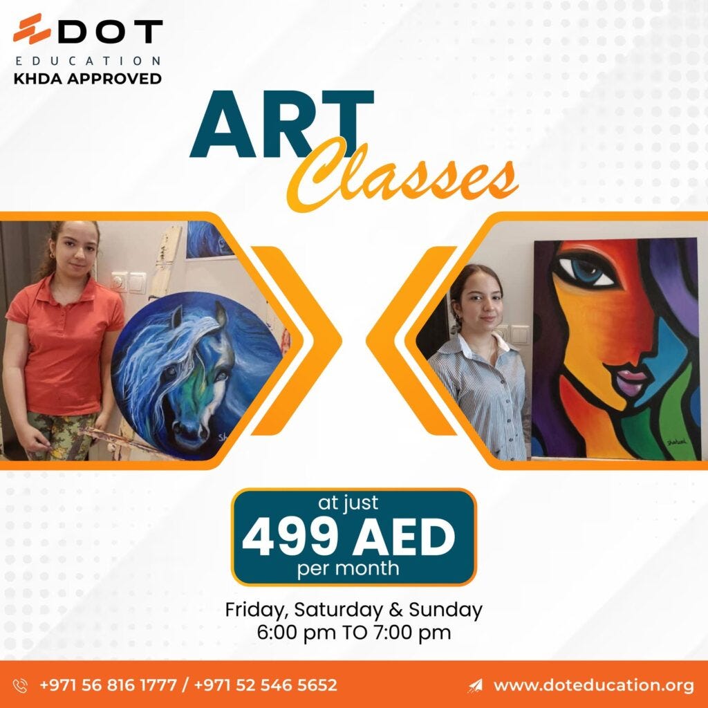 Art Classes for Kids in Dubai — Art And Drawing Classes In Dubai | by Doteducation | Nov, 2023 ...