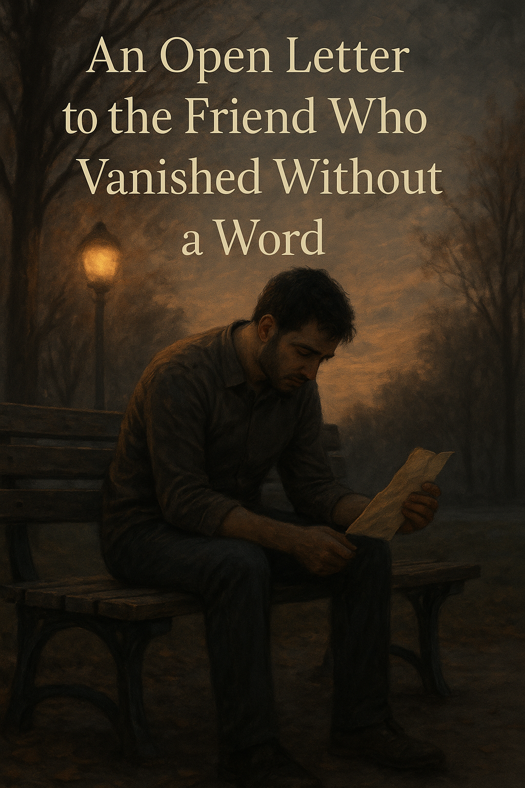An Open Letter to the Friend Who Vanished Without a Word | by Syed ...