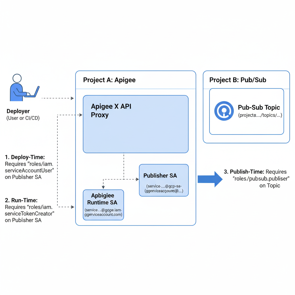 Secure cross-project integration: How to connect Apigee to a remote Pub/Sub topic | by ...