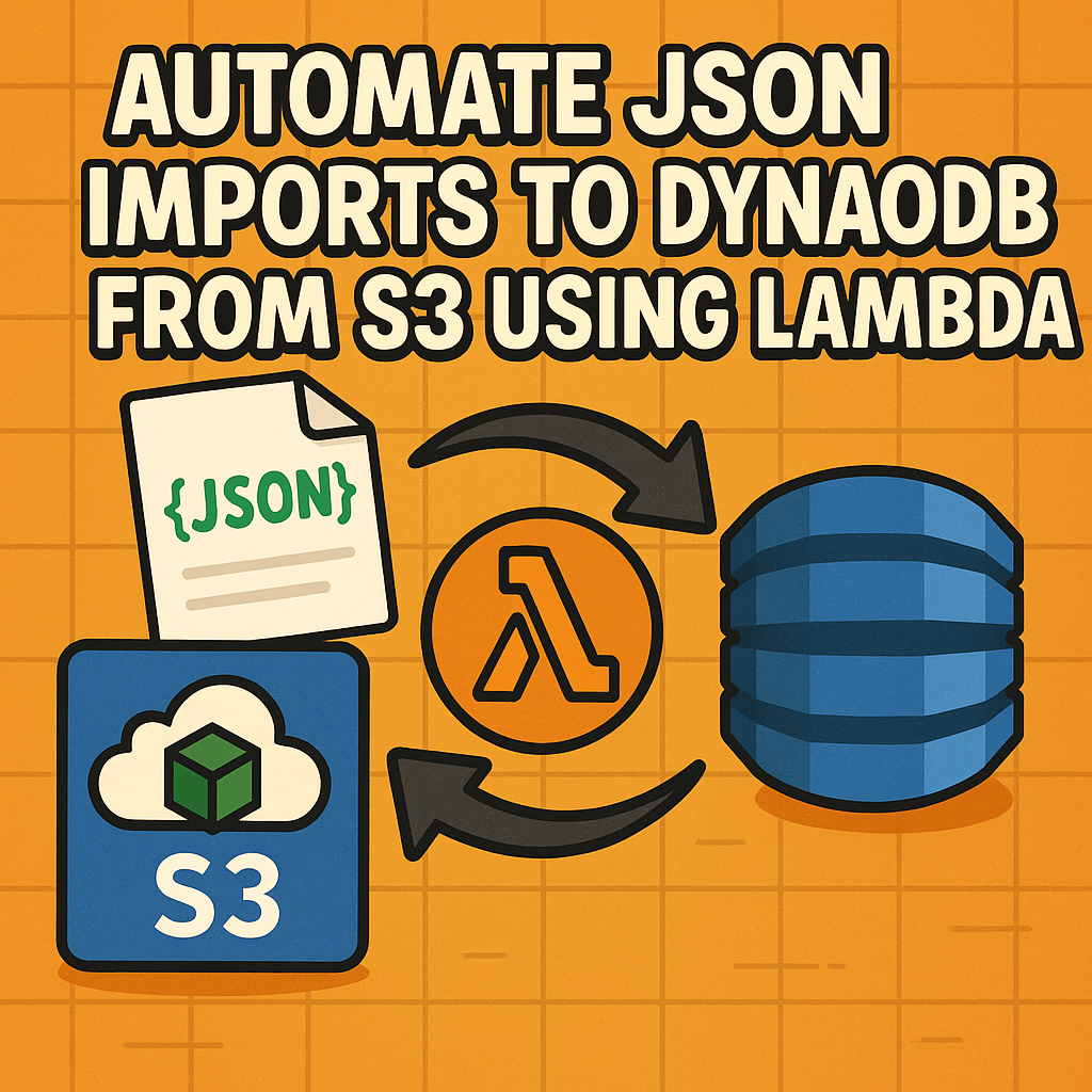 Automate JSON Imports to DynamoDB from S3 Using Lambda — No Manual Work, No Corn's! | by Shubham ...