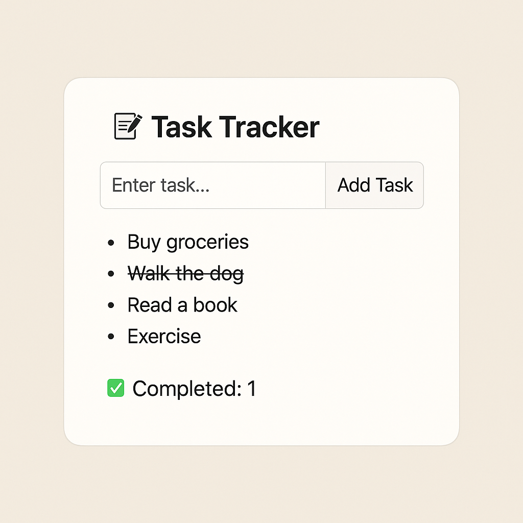 🧠 React Hooks: Making Functional Components Smarter — With a Task Tracker Example | by ...