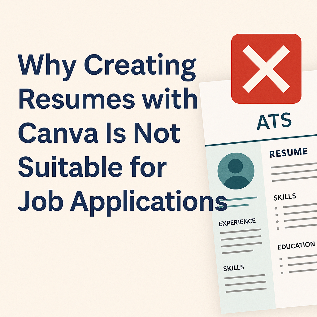 🎯 Why Creating Resumes with Canva Is Not Suitable for Job Applications — Especially for ATS ...