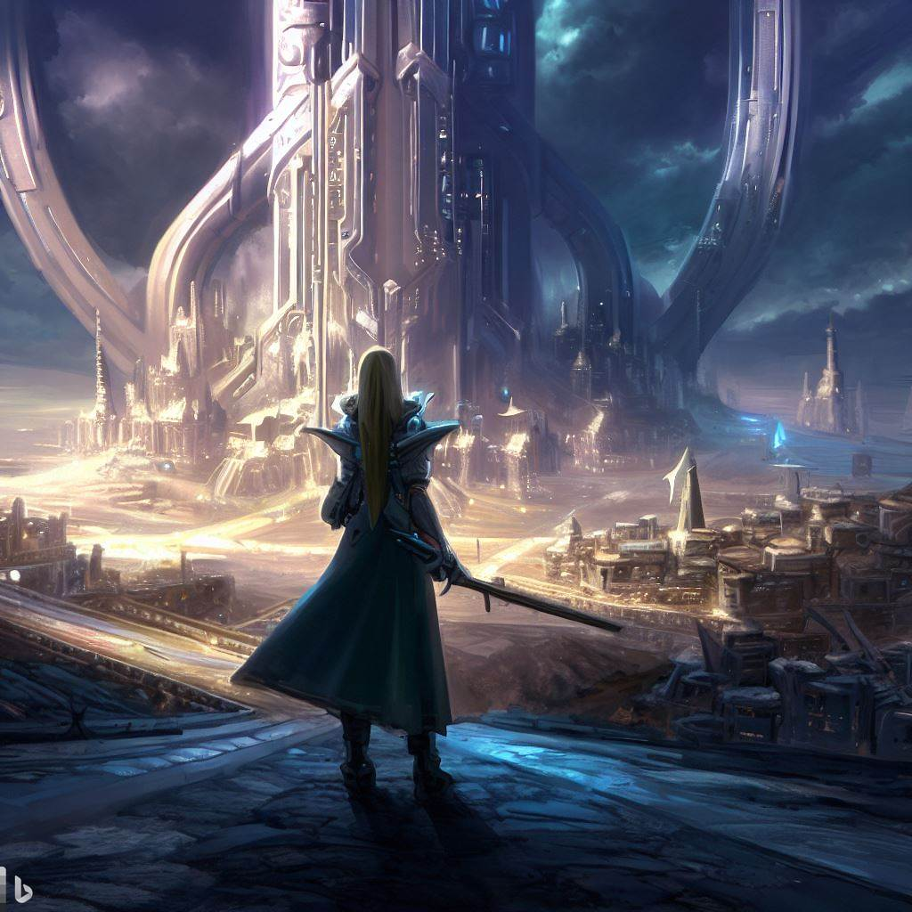 Crossroads of Nova Luxuria. “Nova Luxuria: Eira’s Eclipse — Part… | by HybridTales | Medium