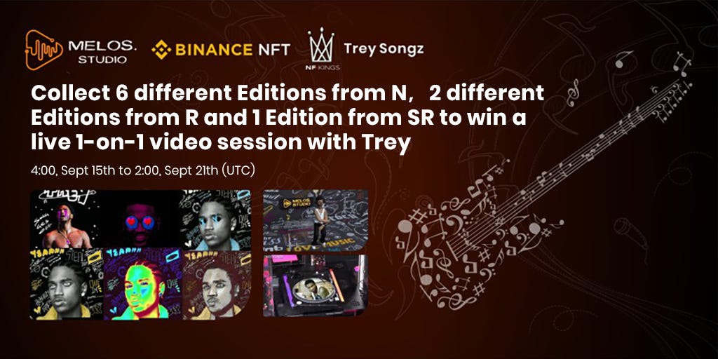 Prize Draw Series 3: Win a live 1-on-1 video session with Trey（Collection Melos & Trey Songz ...