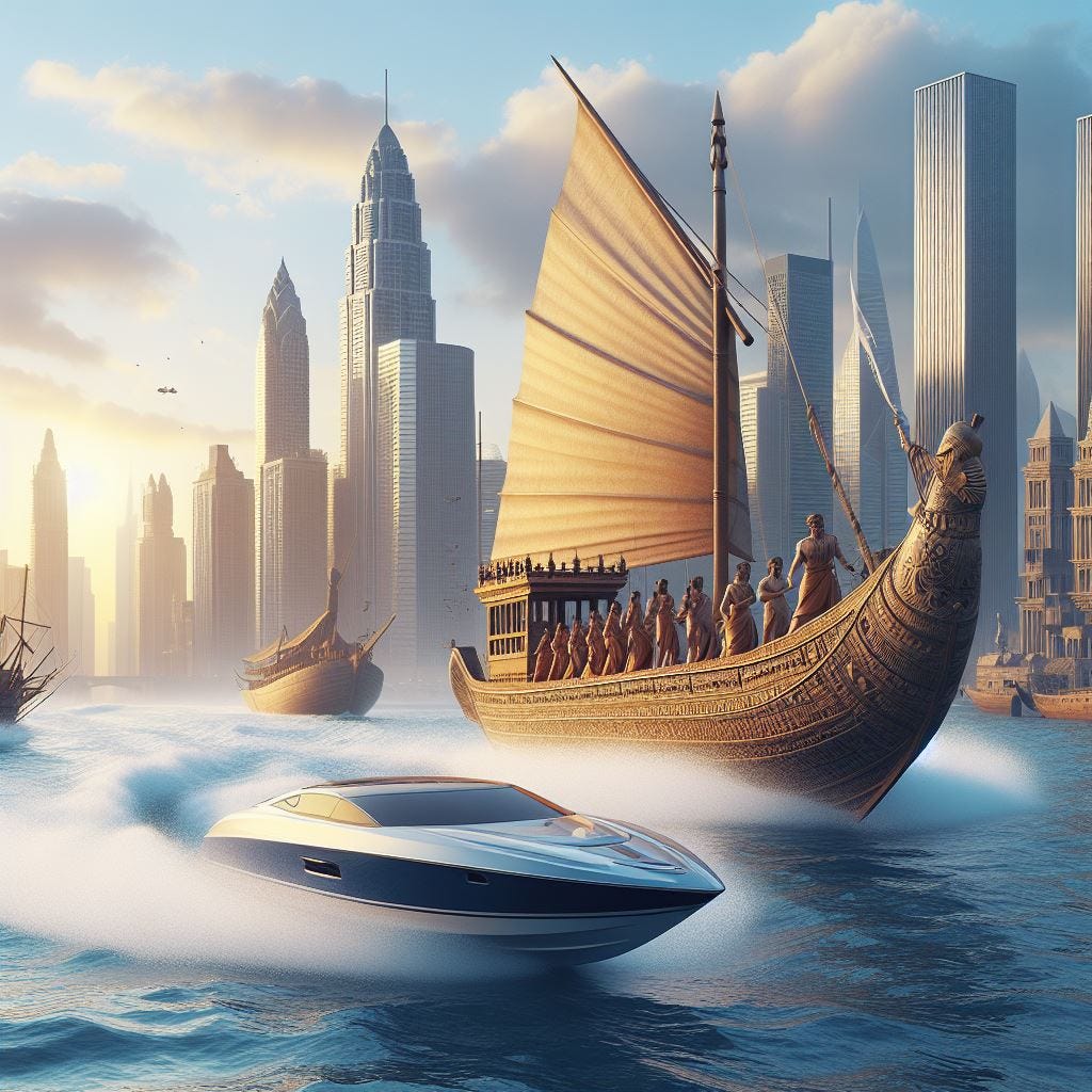 Navigasi Waktu: Dari Perahu Layar hingga Speedboat Modern | by Ben734 ...