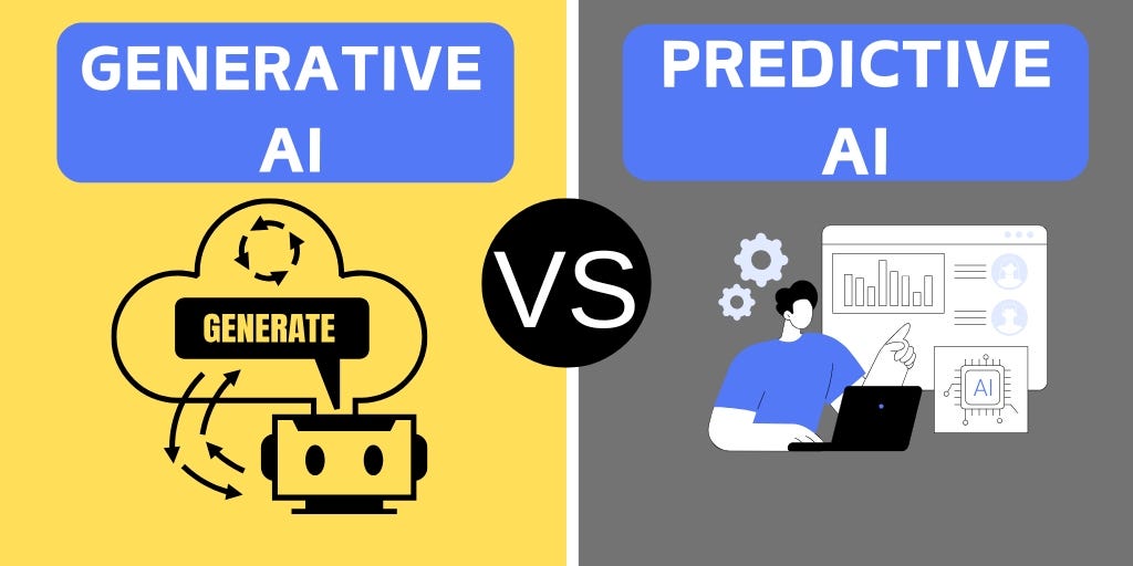 Generative vs. Predictive AI. Generative AI isn’t the sensation we ...