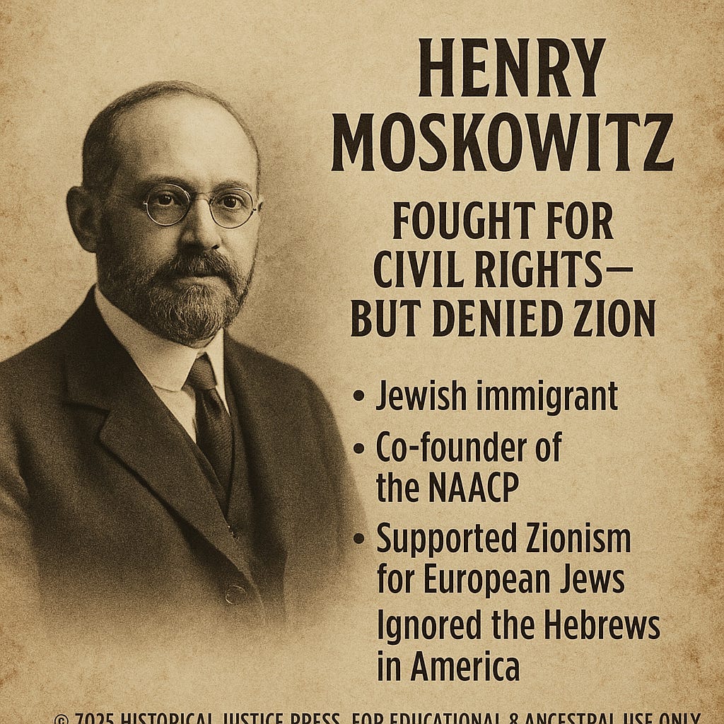 🕍 Henry Moskowitz: The Progressive Who Helped Build the NAACP While ...