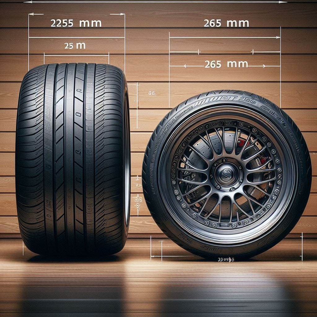 Picking the Perfect Tire Decoding the Mystery of 255 vs. 265 | by Ryder Gearsmith | Medium