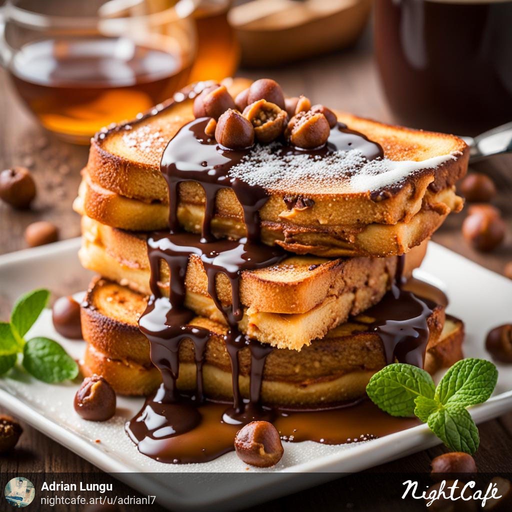 Chocolate Hazelnut Stuffed French Toast Recipe | by Adrian Lungu | Jul, 2024 | Medium