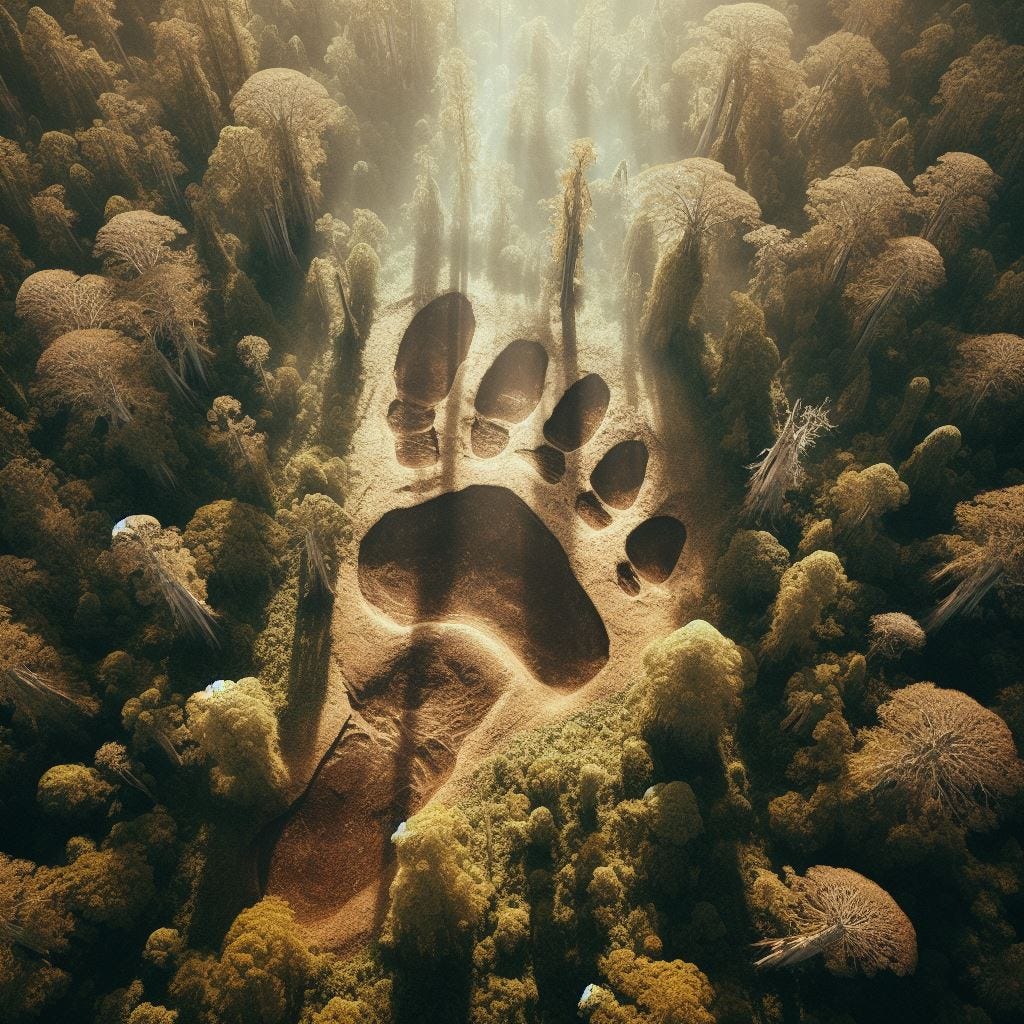 Leave Only Footprints. Day 149 Drabble Challenge — “GINORMOUS” | by Steven Smith | Fiction ...