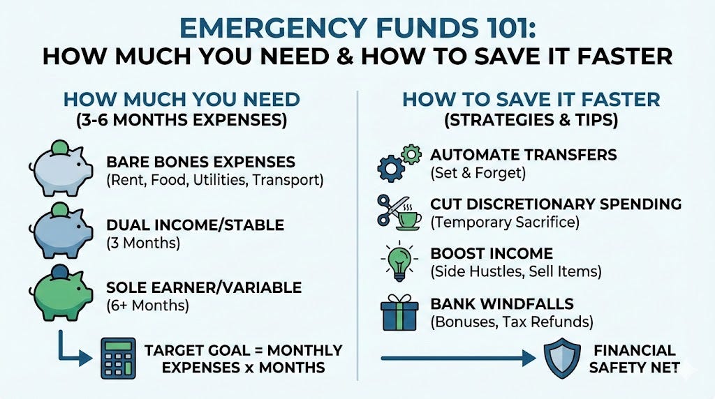 Emergency Funds 101: How Much You Need and How To Save It Faster. | by ...