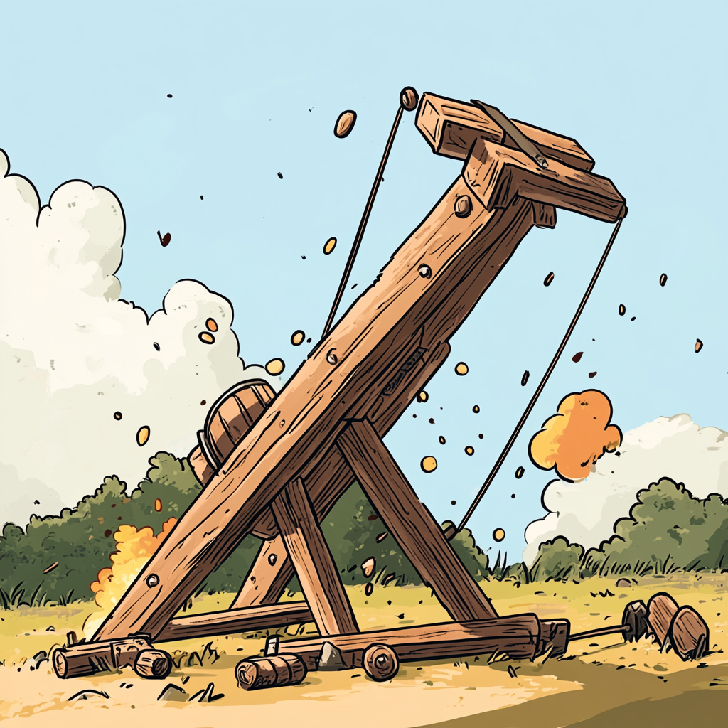The Trebuchet. In the rondelet | by A. Gee | The Scriber’s Nook | Medium