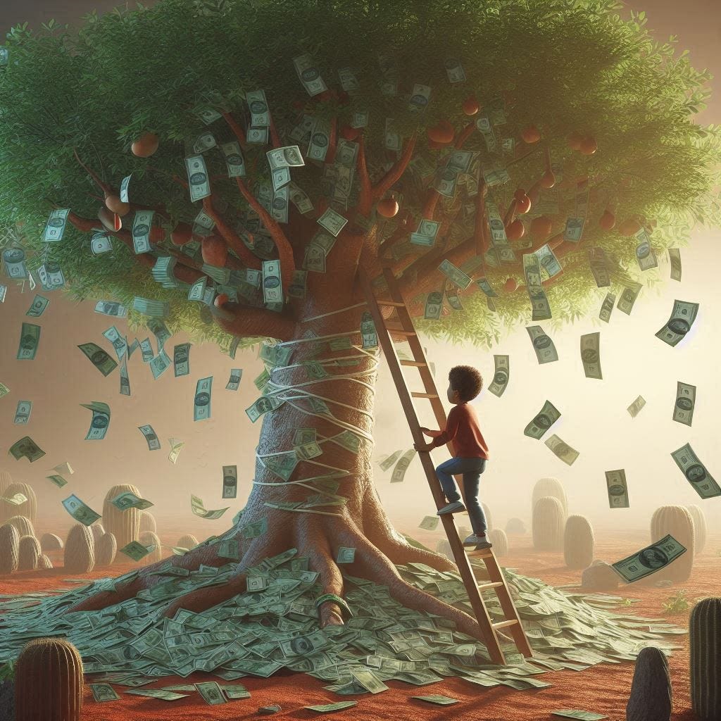 Money Tree: The Secret to Climbing the Life Ladder | by 1Spot ...