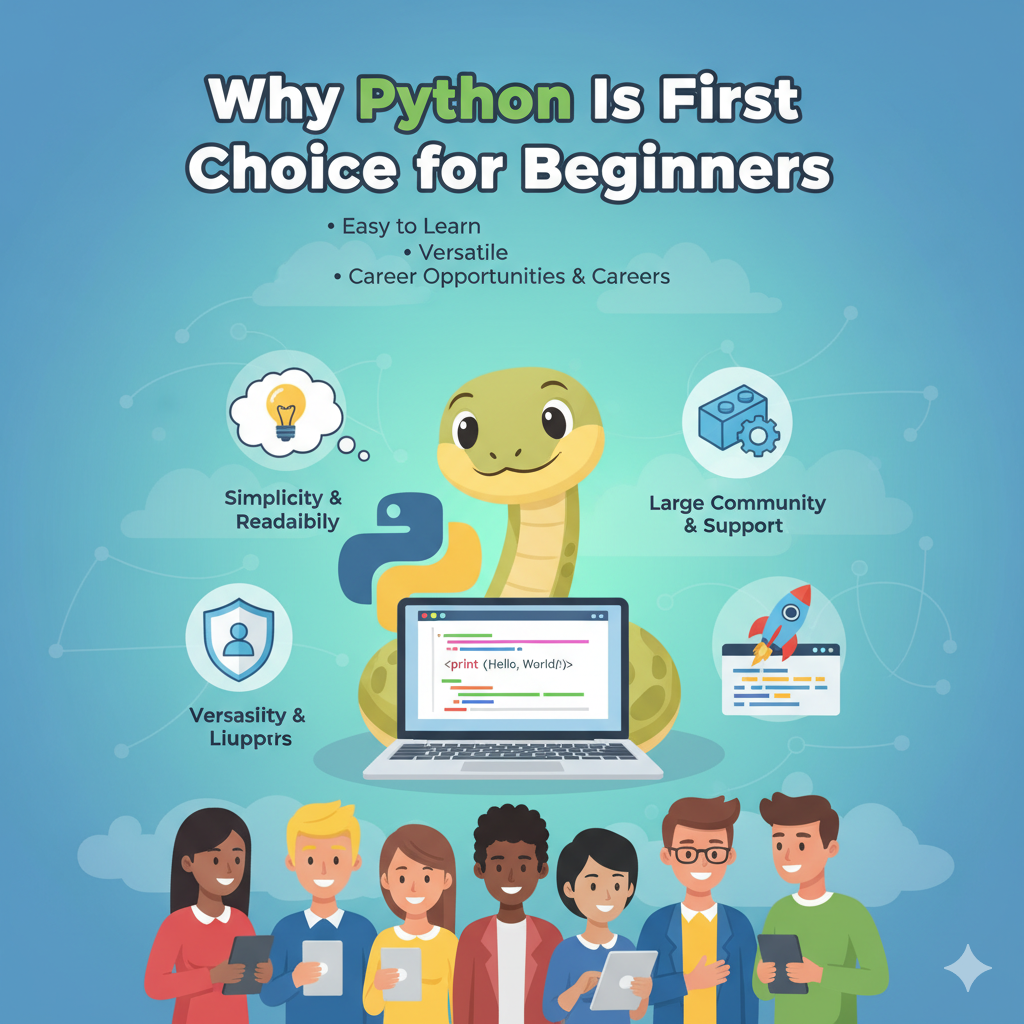Why Python Is the First Choice for Beginners | by Alby John | Medium