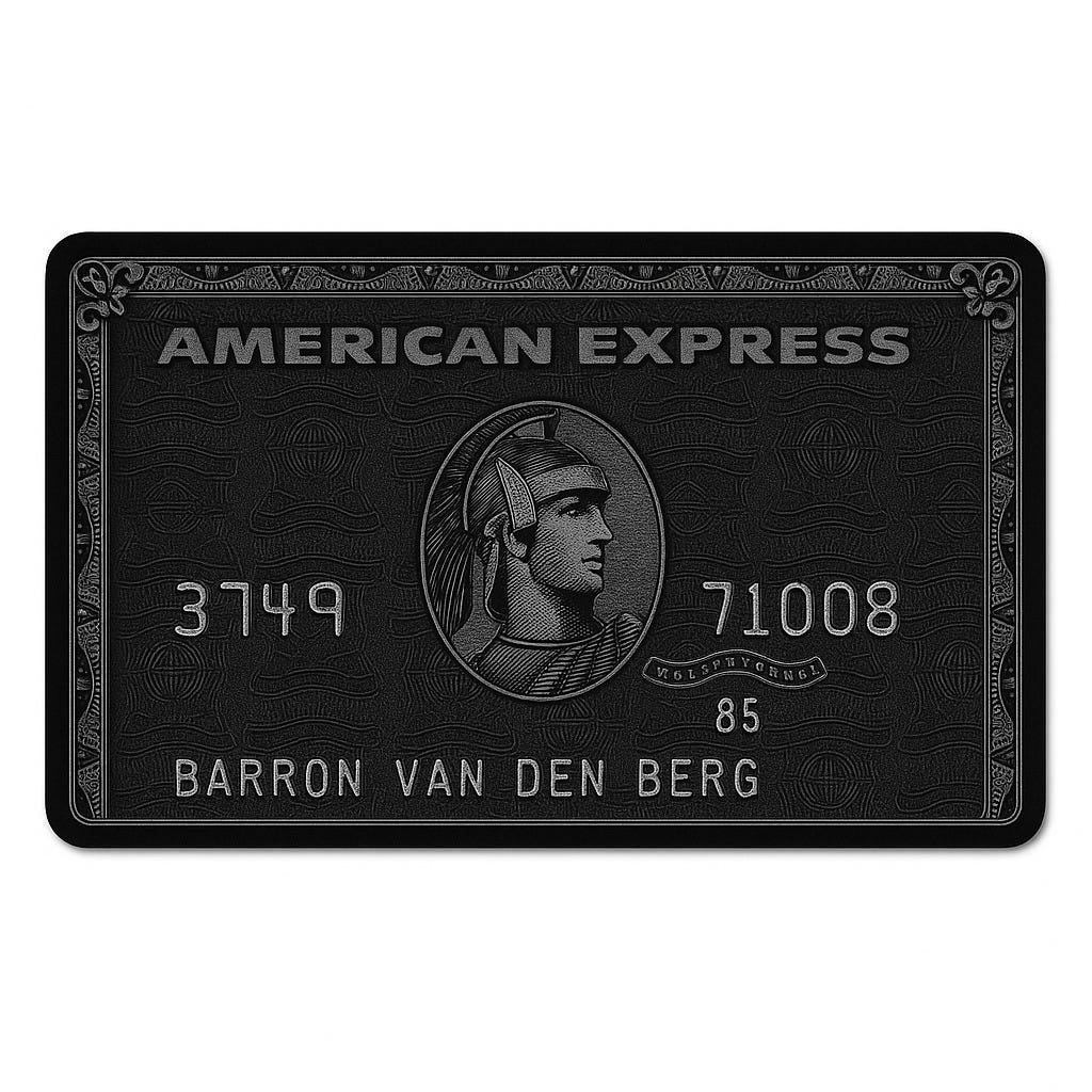 The Legendary American Express Centurion Card | by BARRON VAN DEN BERG ...