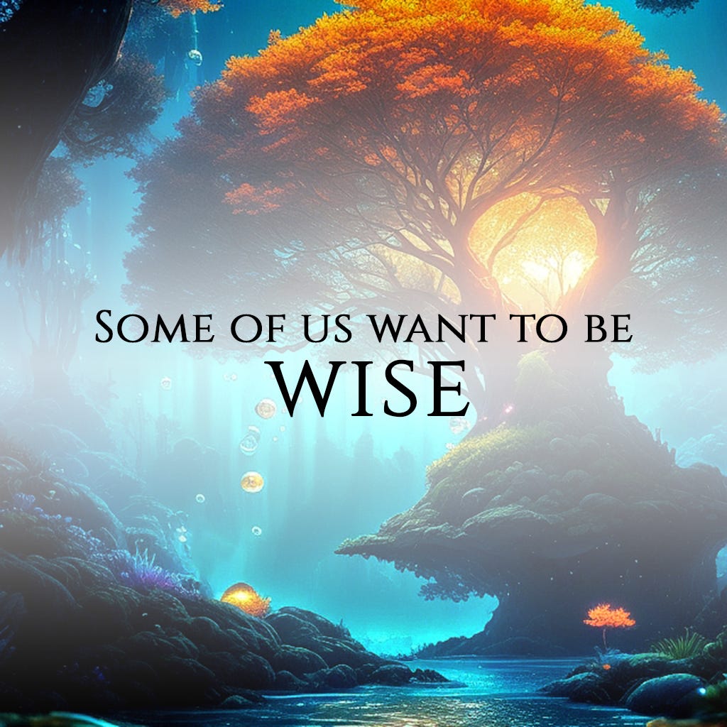 SOME OF US WANT TO BE WISE. As humans, some of us want to be wise… | by ...