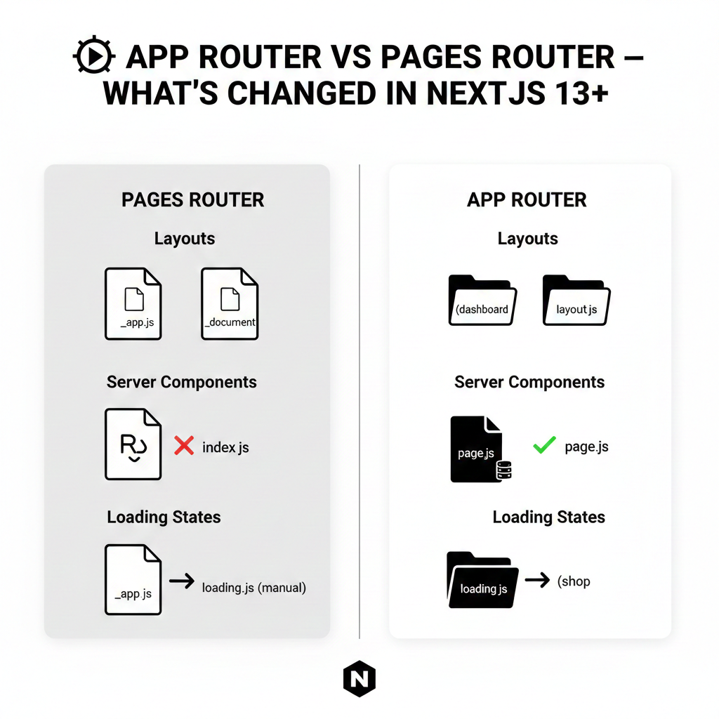 🧭 App Router vs Pages Router What’s Changed in Next.js 13+? | by Akiko Kawai | Dec, 2025 ...