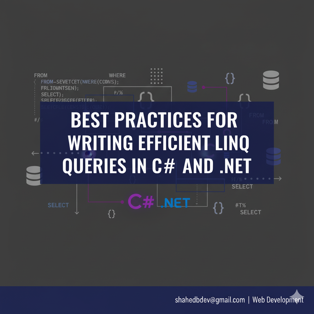 Best Practices for Writing Efficient LINQ Queries in C# and .NET🚀 | by R M Shahidul Islam Shahed ...
